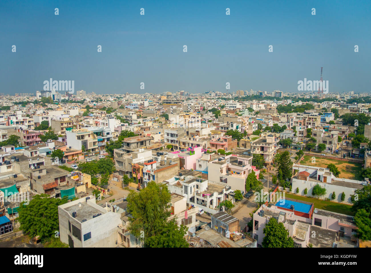 Delhi city aerial hi-res stock photography and images - Alamy