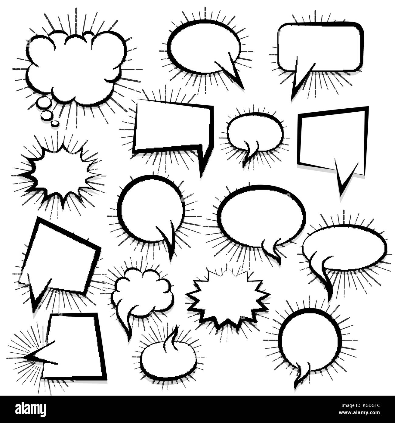Comic empty text speech bubble 25 Stock Vector Image & Art - Alamy