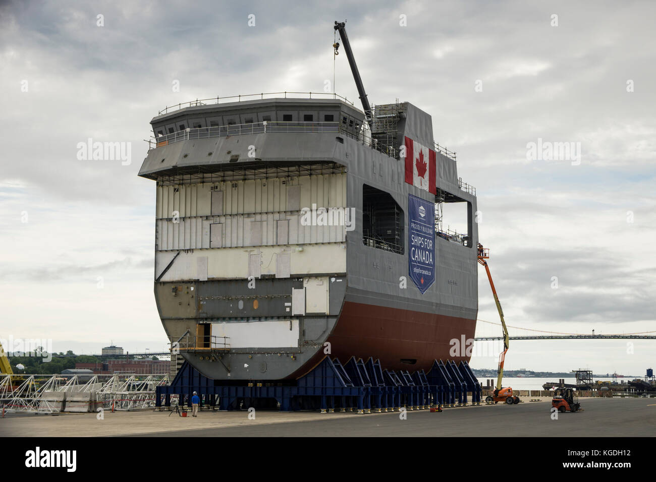 The middle section of the future Arctic Offshore Patrol Ship (AOPS ...