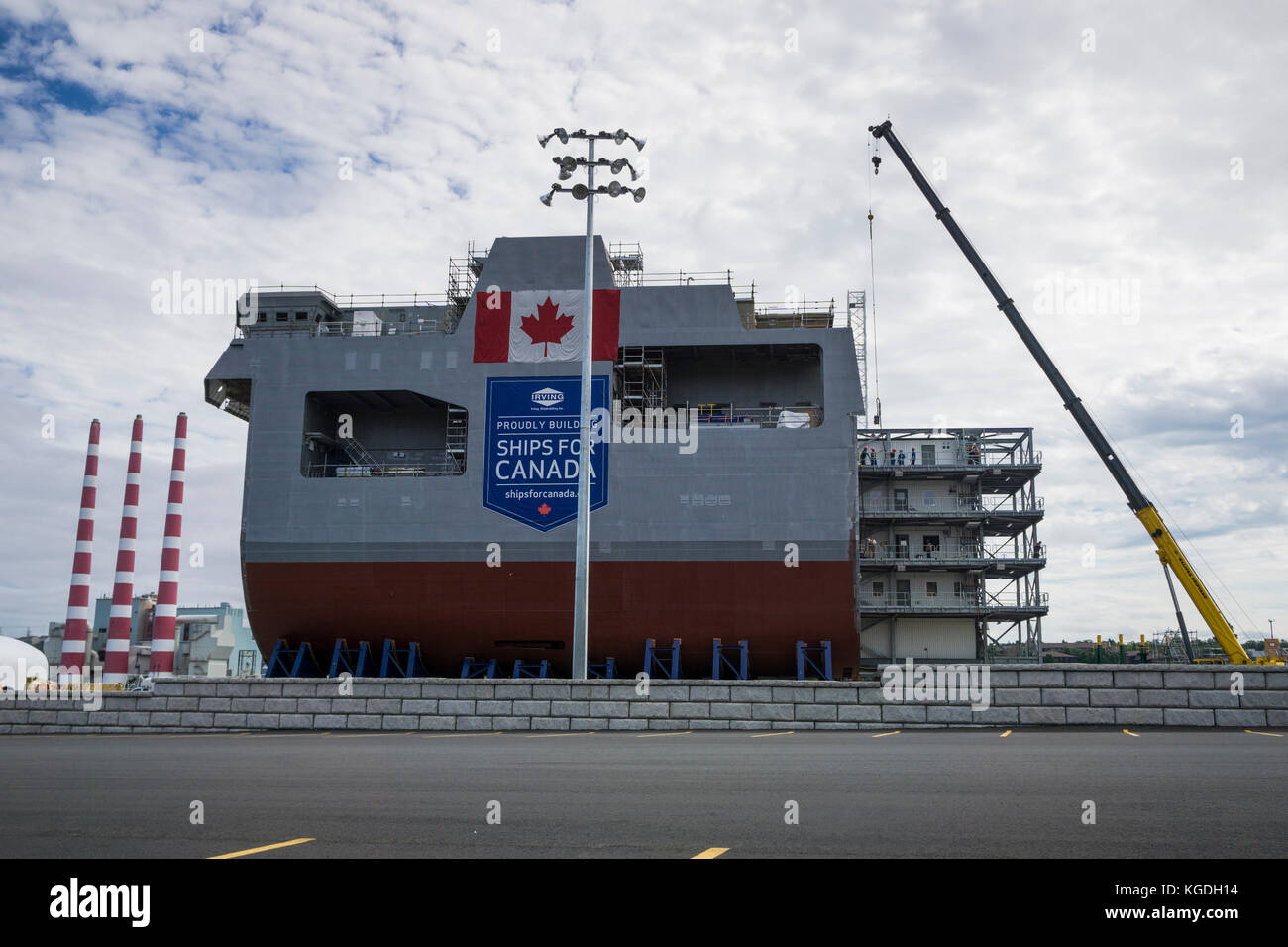 The middle section of the future Arctic Offshore Patrol Ship (AOPS ...