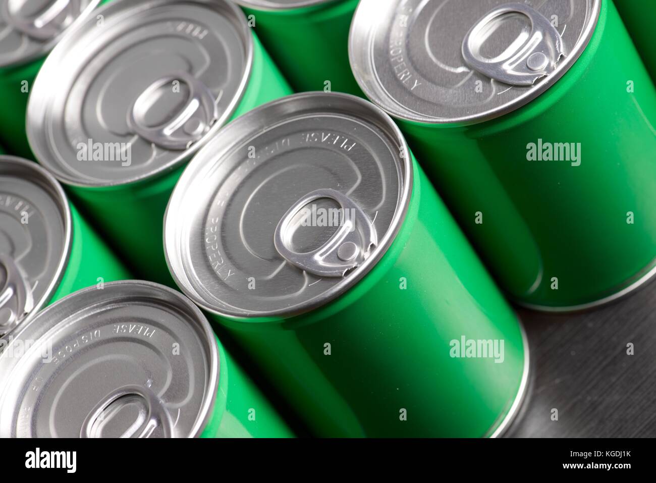 Closeup of a group of aluminium cans Stock Photo - Alamy