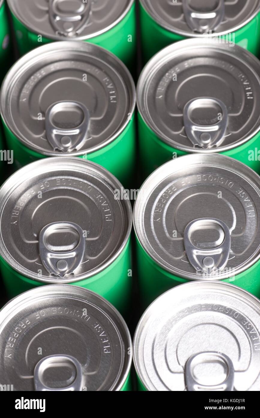 Closeup of a group of aluminium cans Stock Photo - Alamy