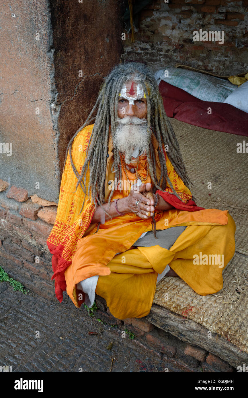 Hinduist Sadhu, Holy Man, Pashupatinath Temple, Kathmandu, Nepal Stock ...