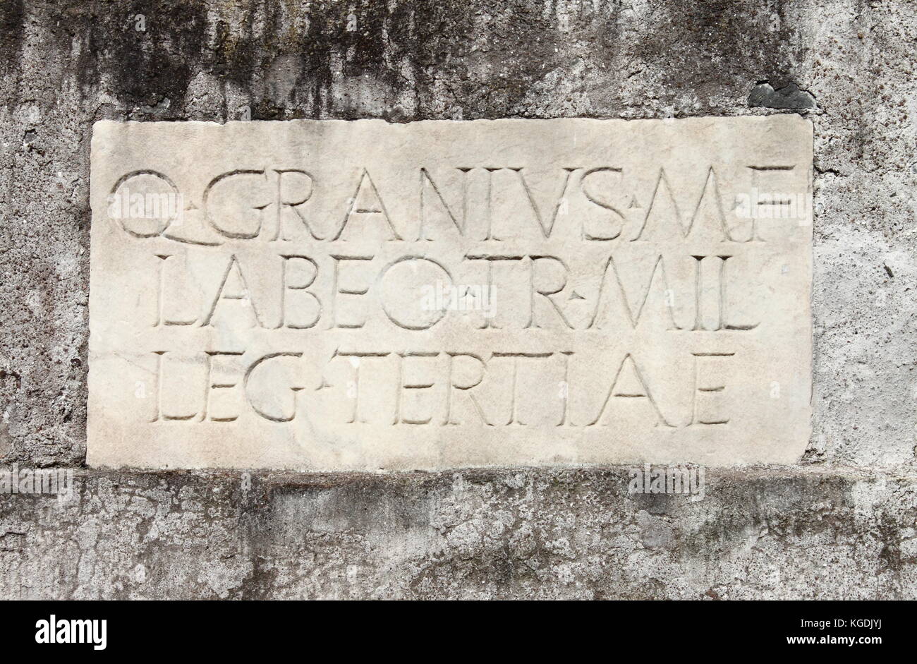 Roman Latin Letters Wall High Resolution Stock Photography and Images ...