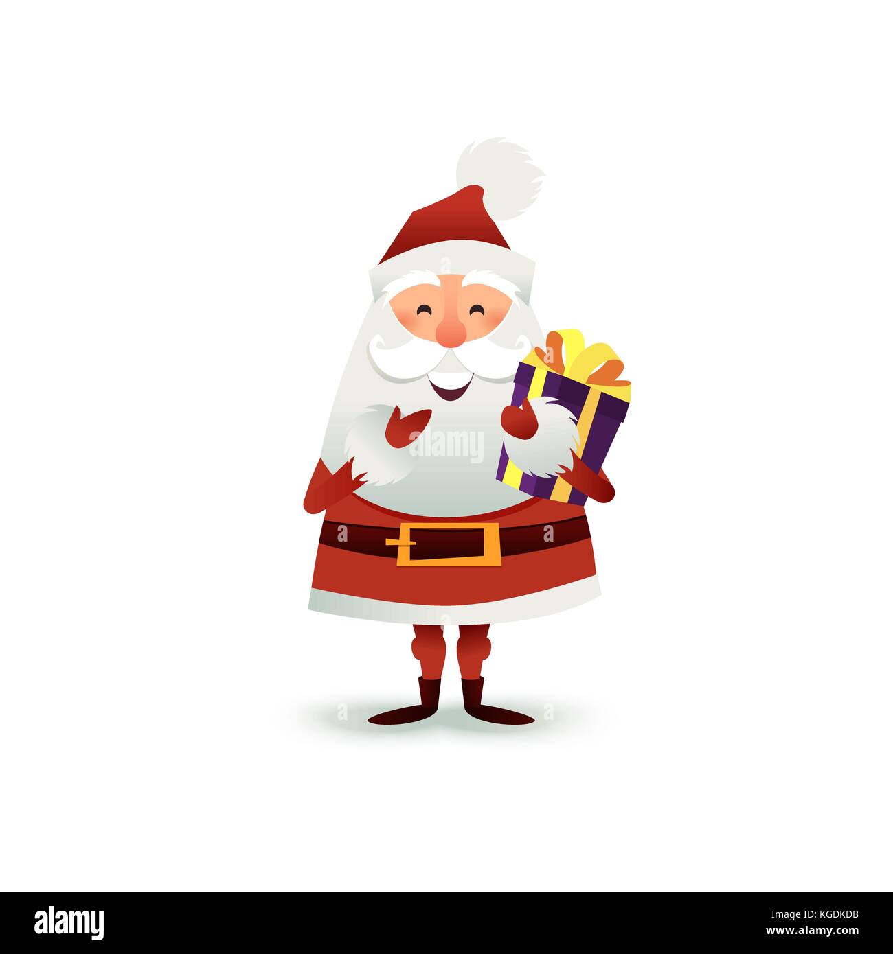 Cartoon illustration father christmas hi-res stock photography and ...