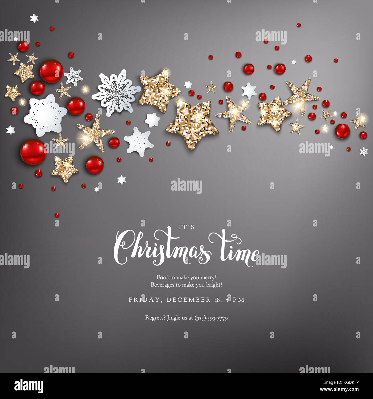 Christmas background frame decorations Stock Vector Images - Alamy
