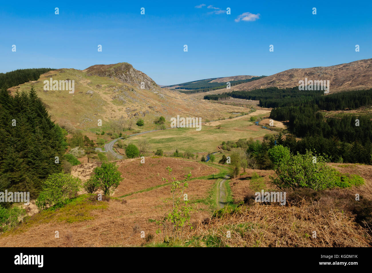 View of the Galloway Forest Park from Murray's Monument near New ...