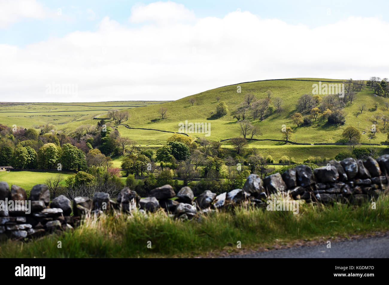 Yorkshire Dales landscape, Burnsall Yorkshire UK on a summer's day ...