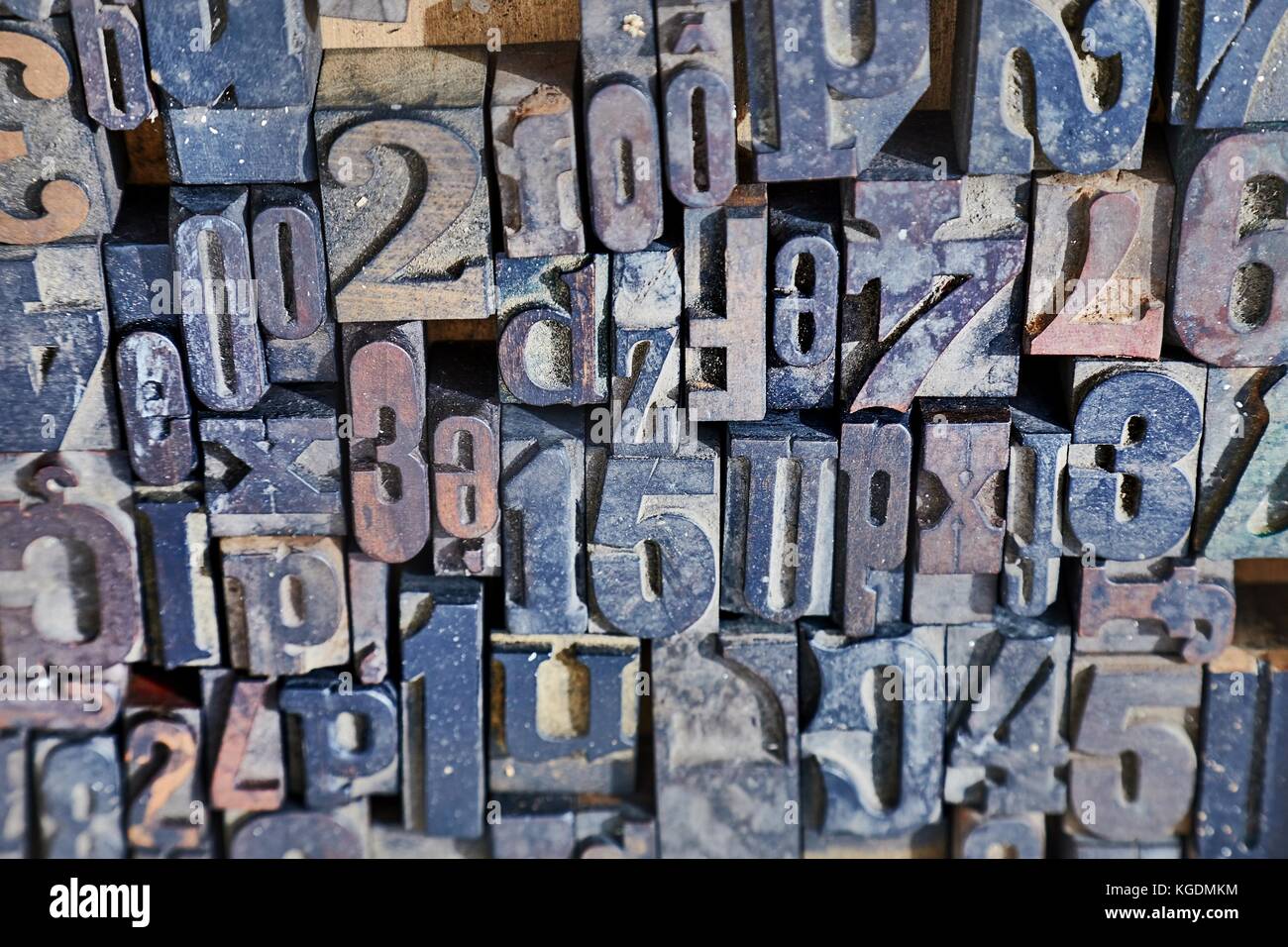 Font Printing Blocks Stock Photo - Alamy