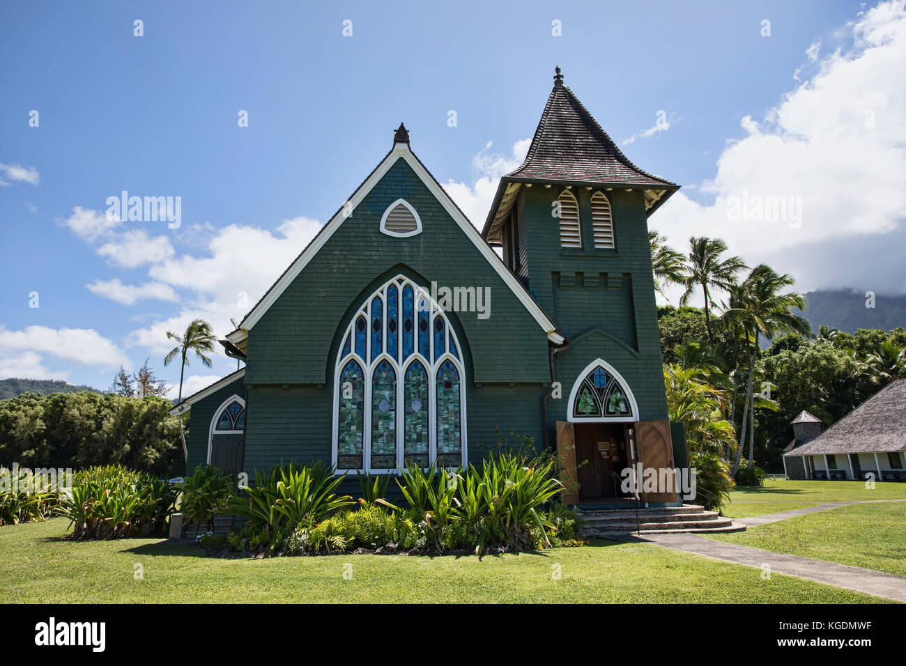 Historic Waioli Huiia Church built 1912 Kauai Hawaii. Mission ...