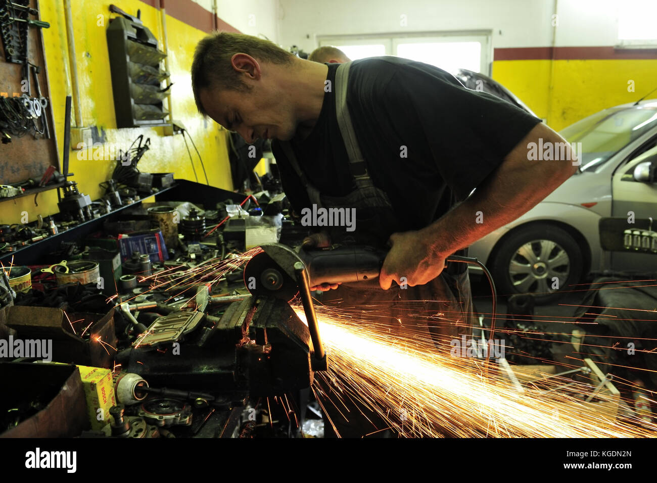 grinder, high, cutting, sparks, danger, safety, hygiene, work, hand ...