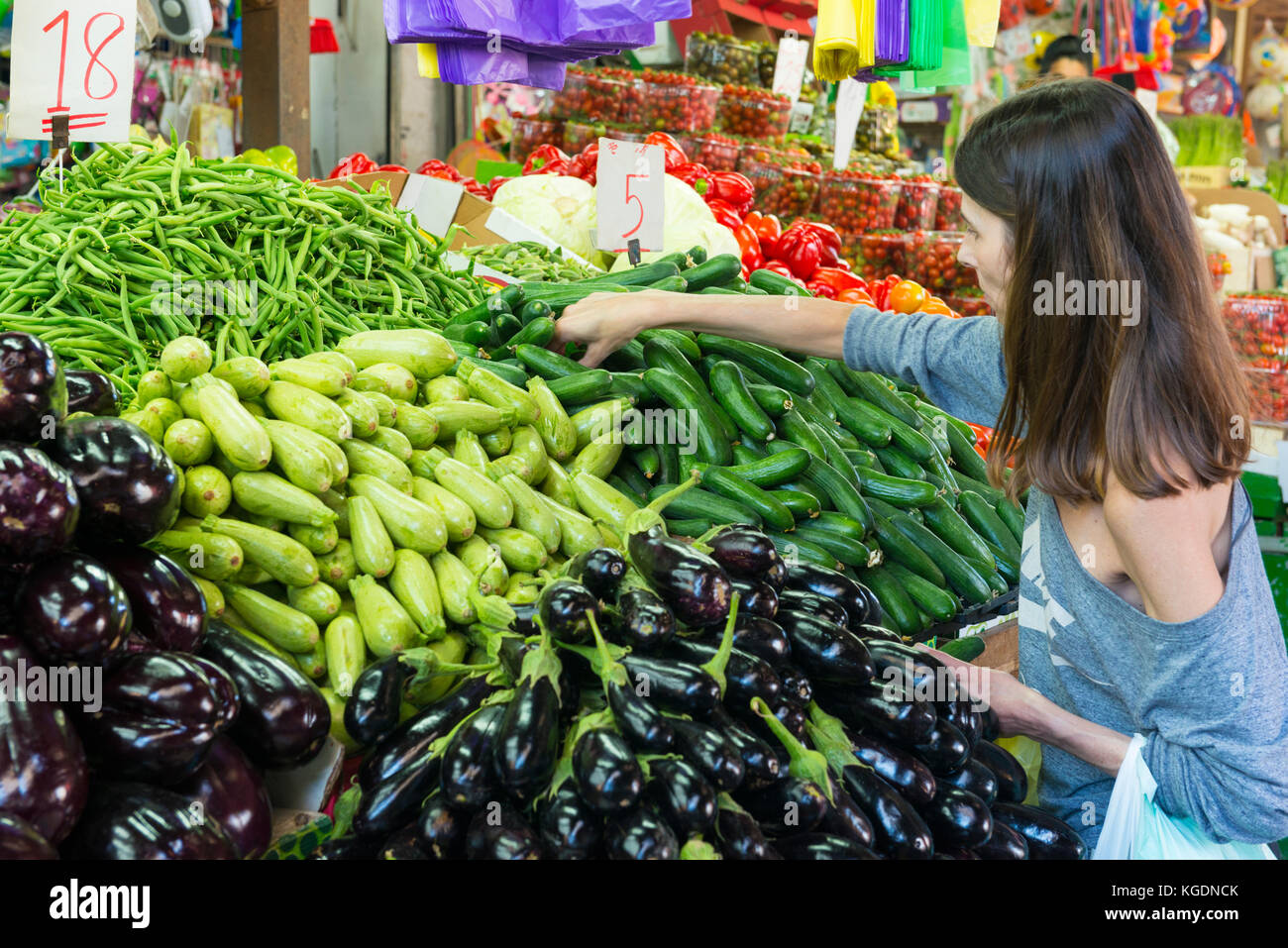 Israel The Holy Land Tel Aviv Carmel Market fresh vegetable vegetables ...