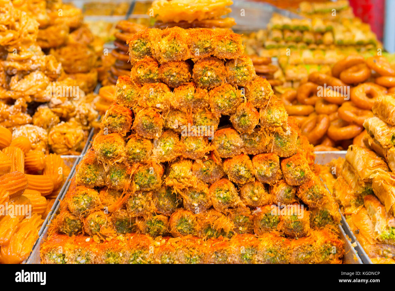 Israel The Holy Land Tel Aviv Carmel Market Baklava Pistachio Pecan nut ...