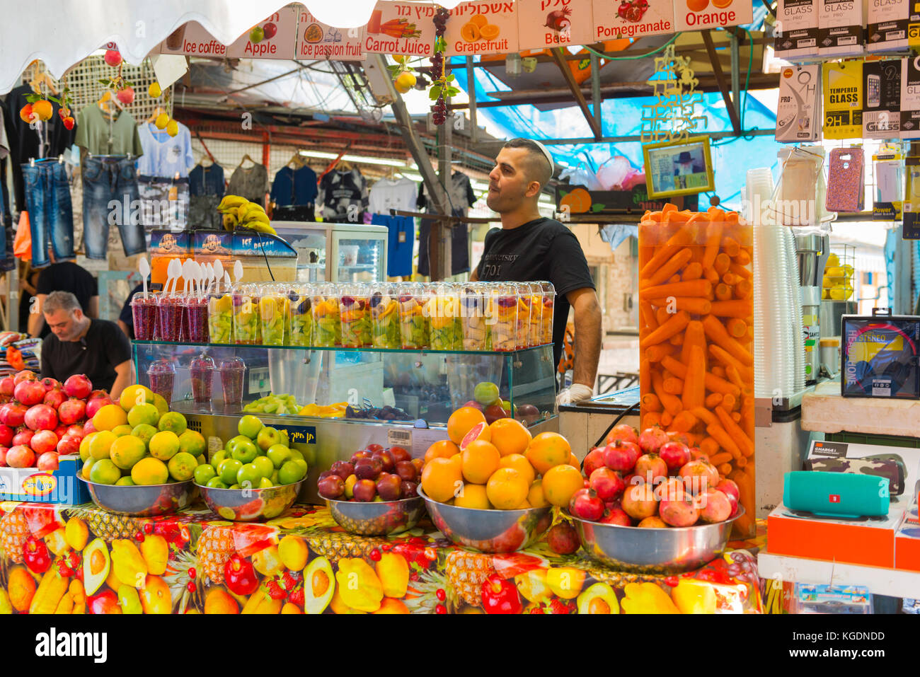 Israel The Holy Land Tel Aviv Carmel Market fresh fruit vegetable ...