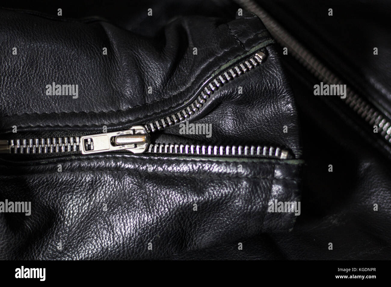 leather jacket close up Stock Photo - Alamy