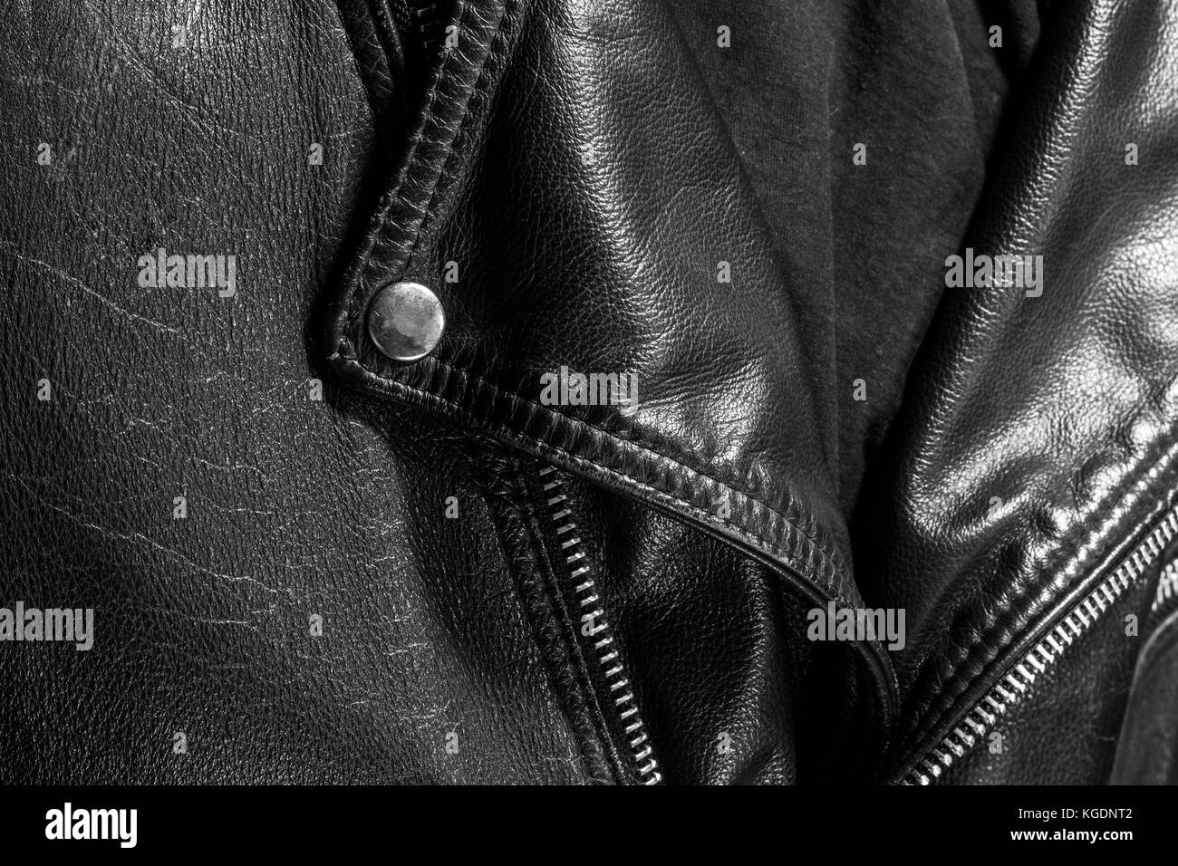 leather jacket close up Stock Photo - Alamy