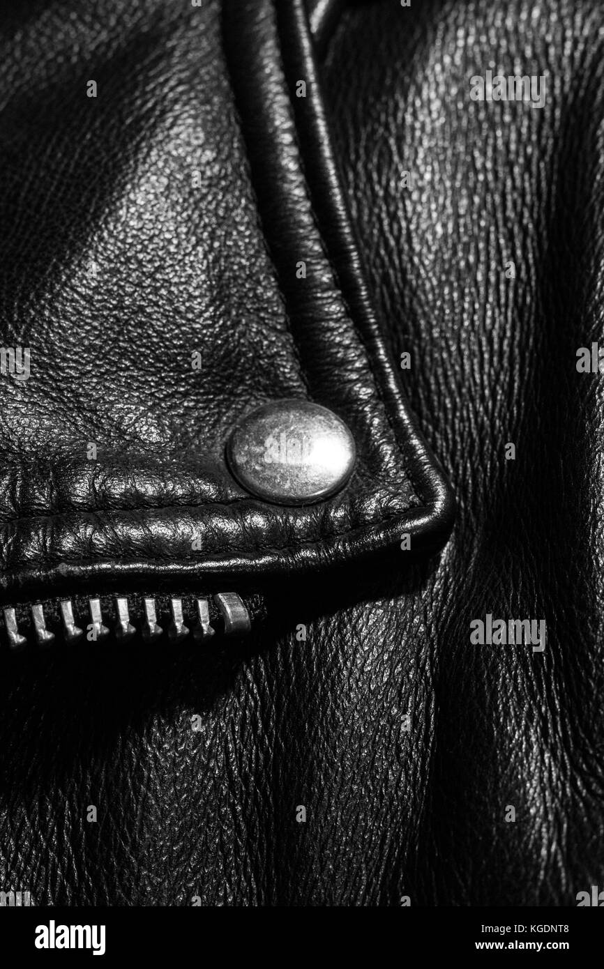 leather jacket close up Stock Photo - Alamy