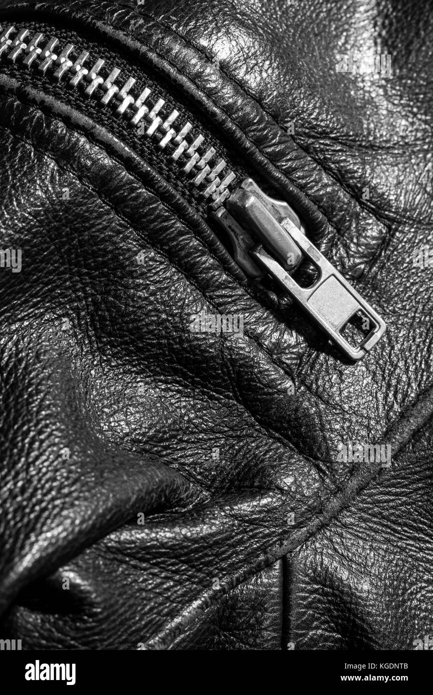 leather jacket close up Stock Photo - Alamy