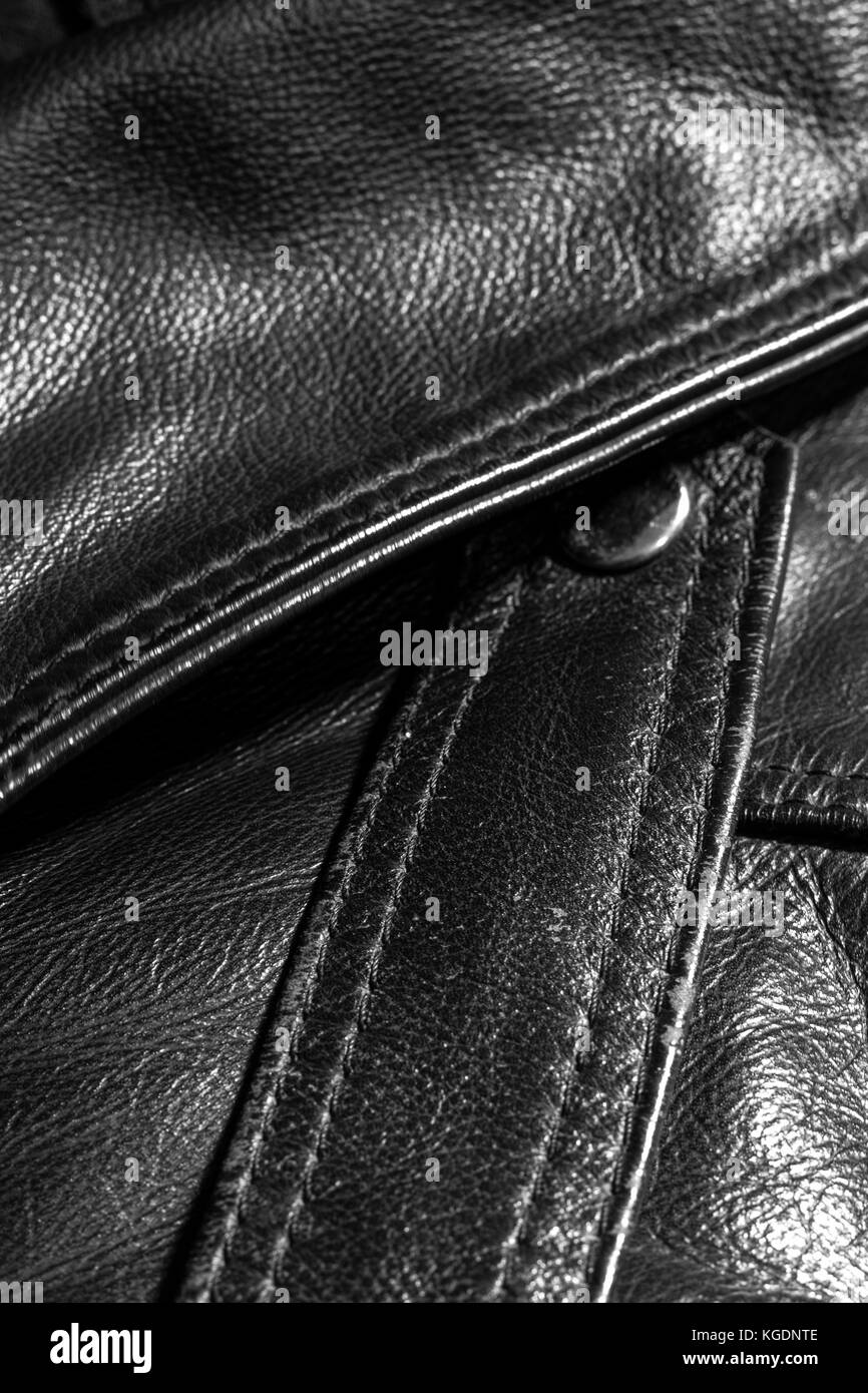 leather jacket close up Stock Photo - Alamy