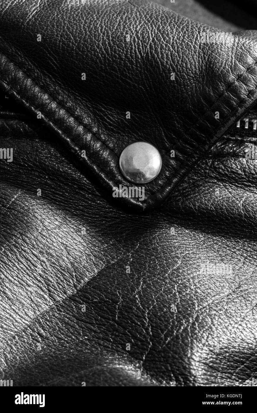 leather jacket close up Stock Photo - Alamy