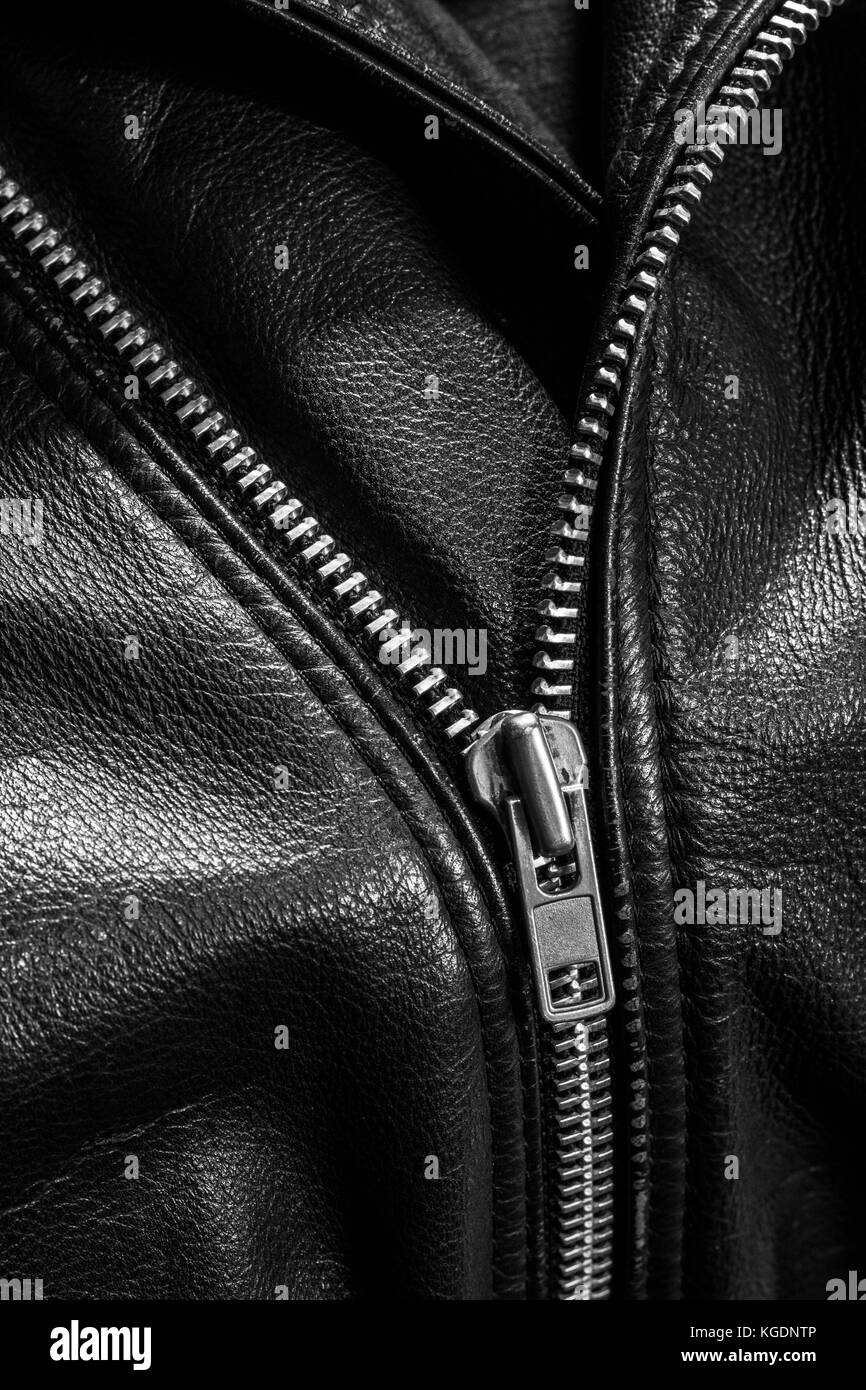 leather jacket close up Stock Photo - Alamy