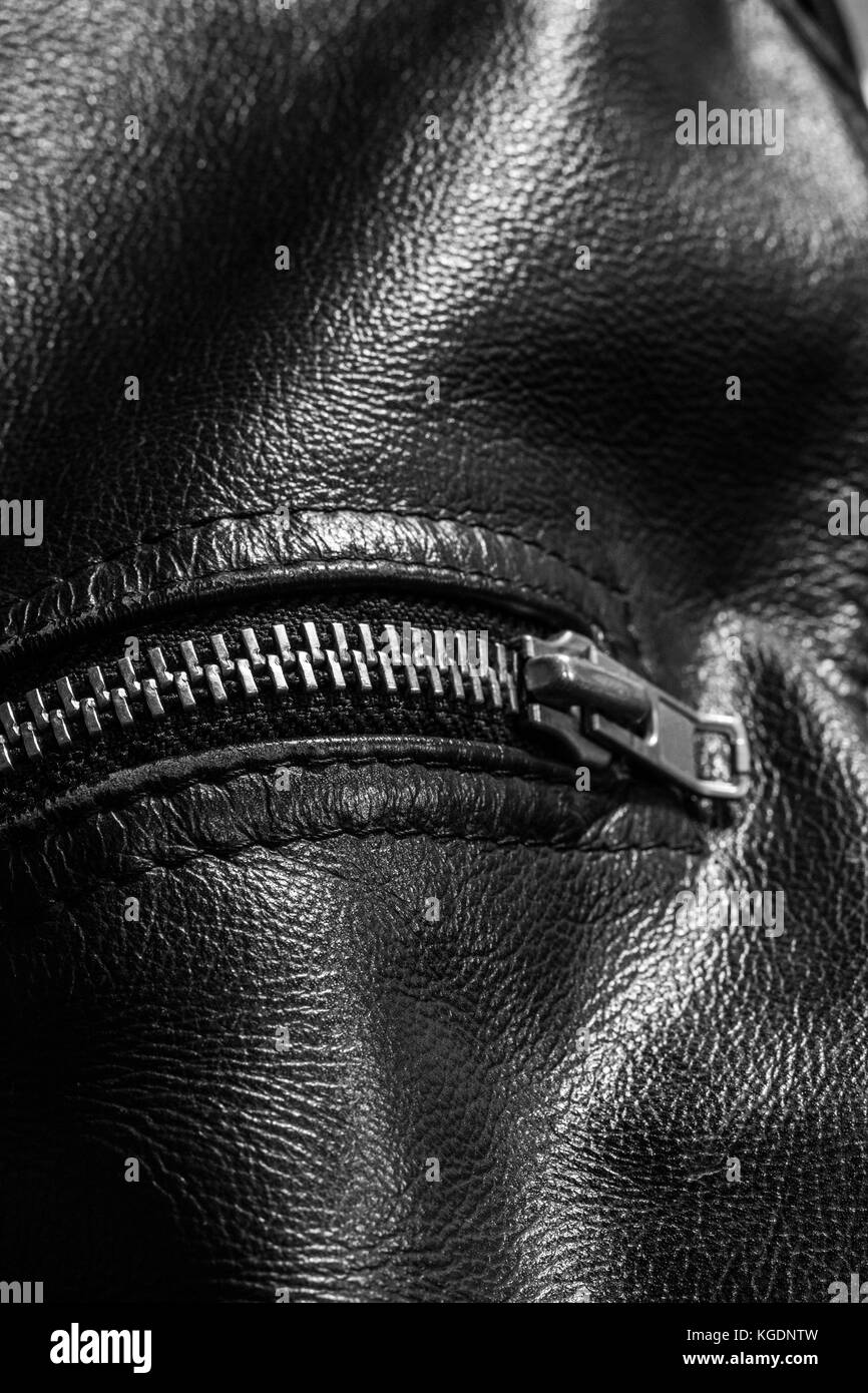leather jacket close up Stock Photo - Alamy