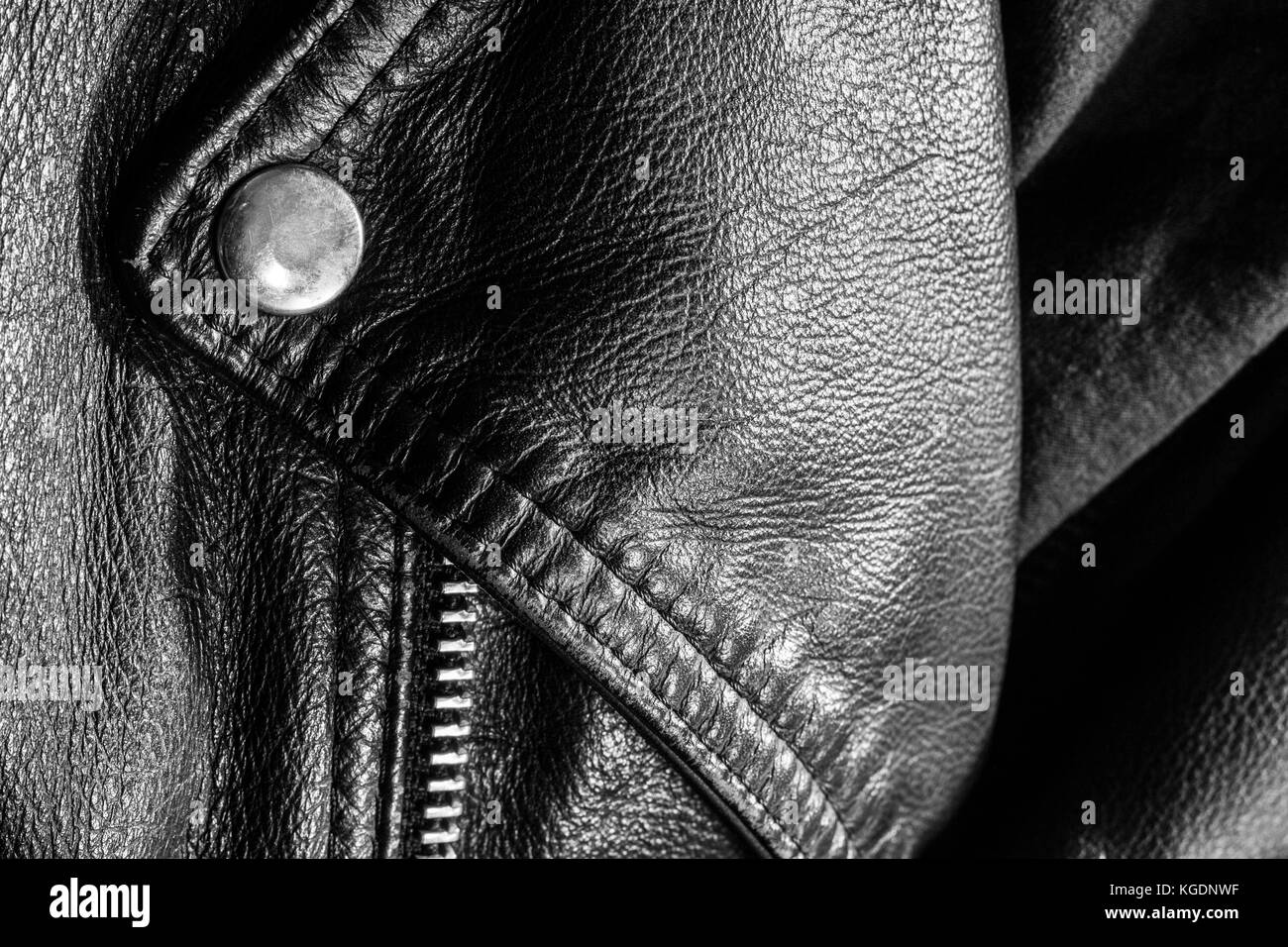 leather jacket close up Stock Photo - Alamy