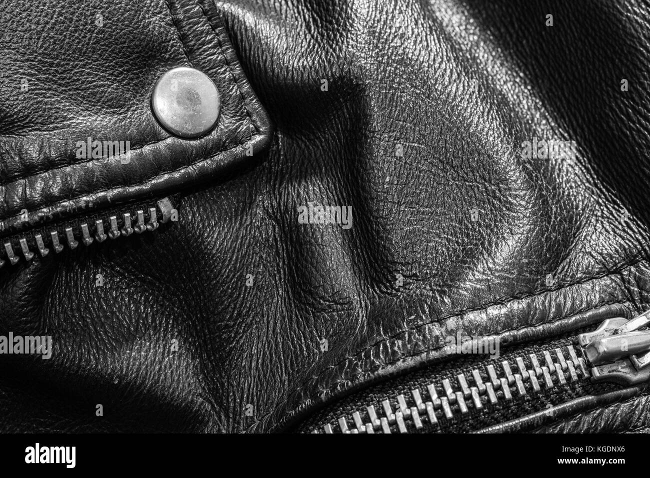 leather jacket close up Stock Photo - Alamy