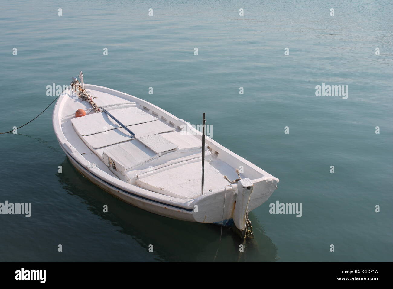 row boat on calm water Stock Photo - Alamy