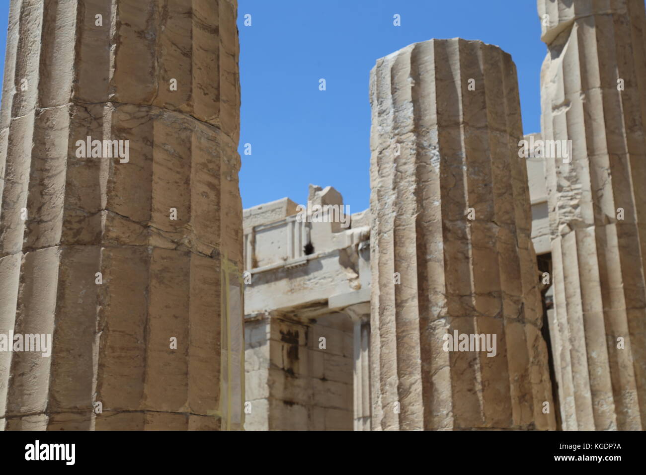 Propylaea - Greek Columns Stock Photo - Alamy