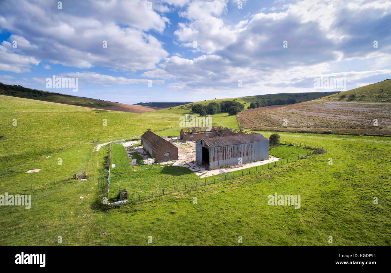 Aerial farm barn buildings hi-res stock photography and images - Alamy