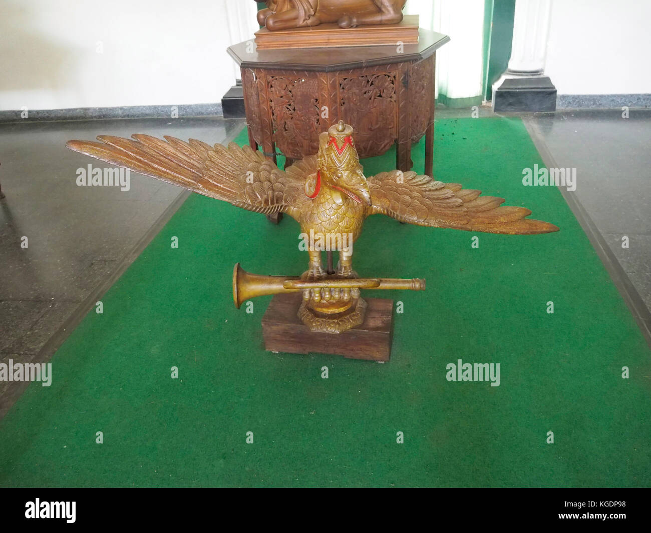 Artefacts at the Kraton in Jogjakarta, Central Java, Indonesia Stock ...