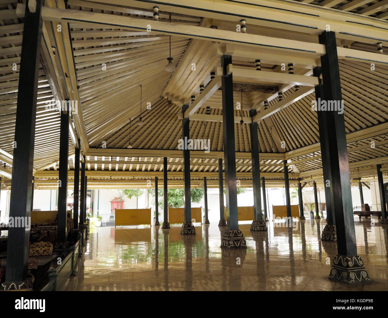 Pavillion at the Kraton in Jogjakarta, Central Java, Indonesia Stock ...