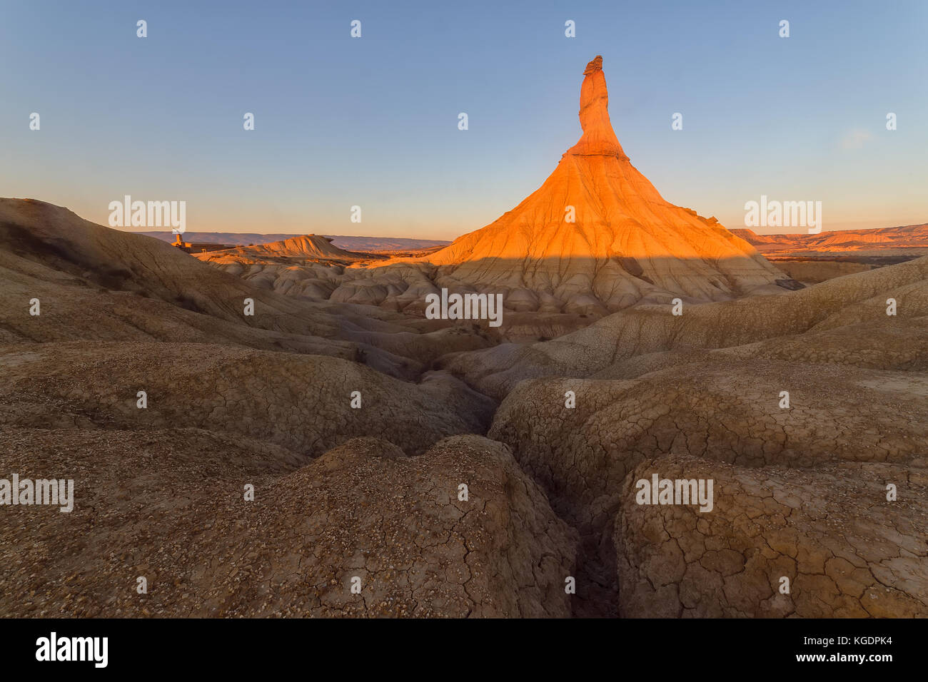 Castil de tierra, desert land in Navarra Stock Photo - Alamy
