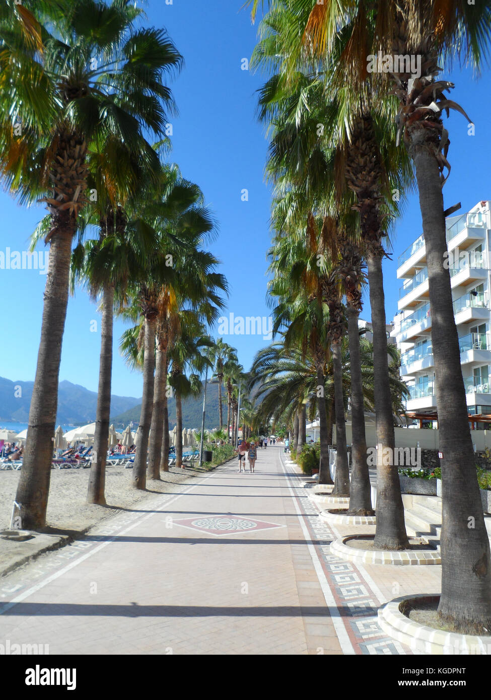 The promenade, Kemal Seyfrettin Egin boulevard, Marmaris, Mugla ...