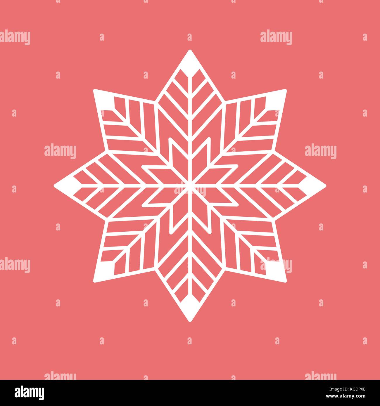 Geometric snowflake hi-res stock photography and images - Alamy