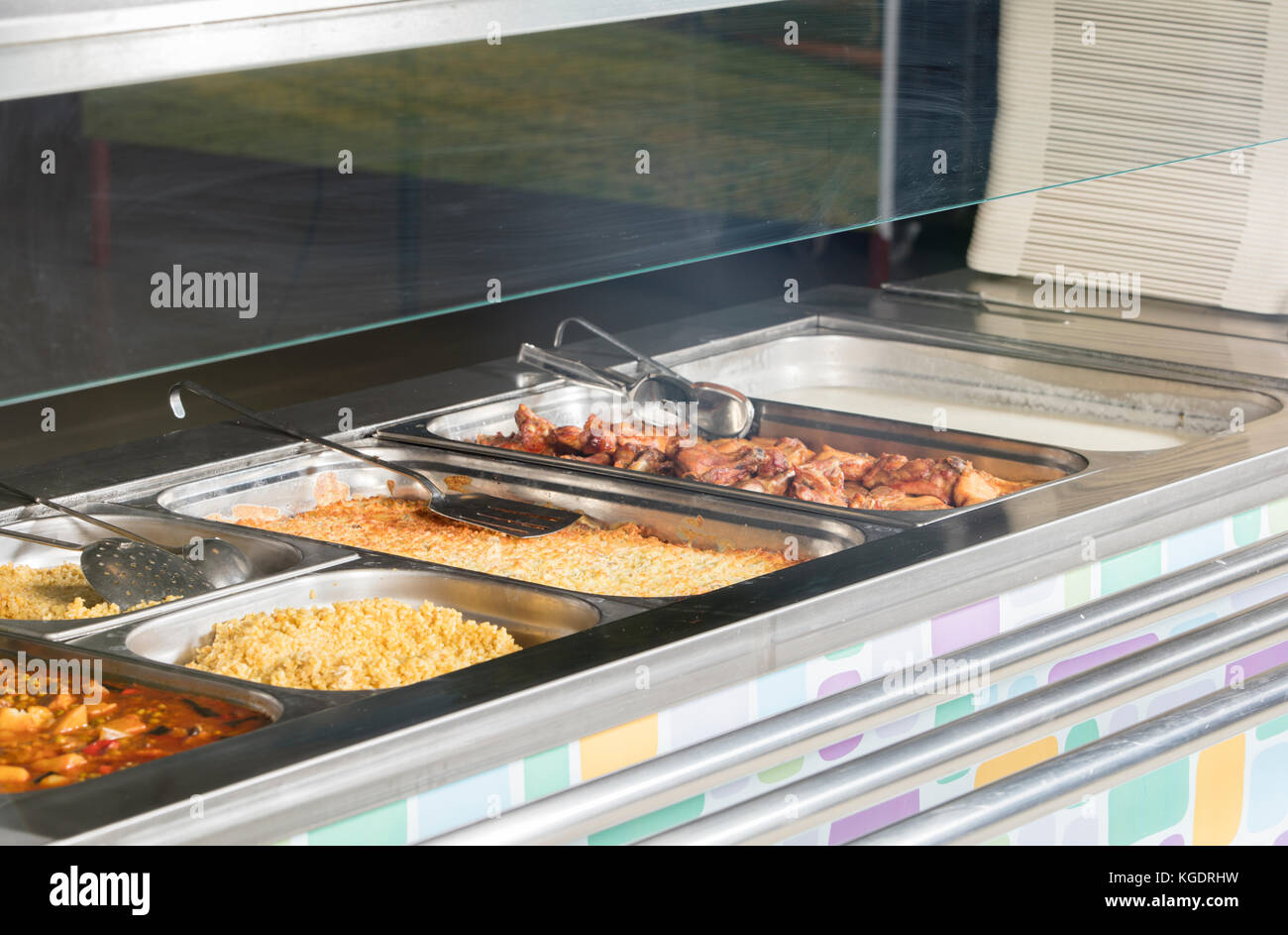 full lunch service station Stock Photo - Alamy