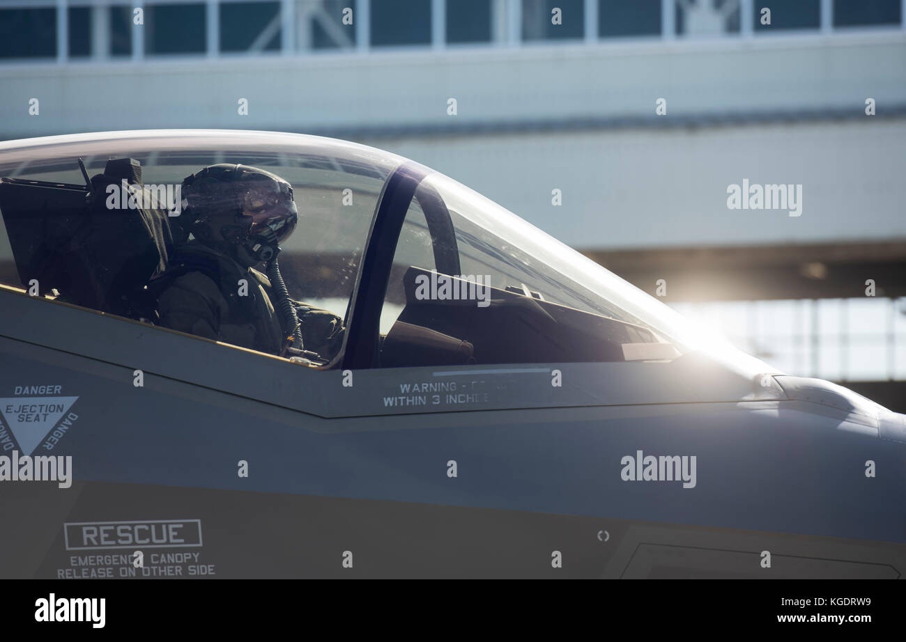 A U.S. Air Force F-35A Lightning II pilot from Hill Air Force Base ...