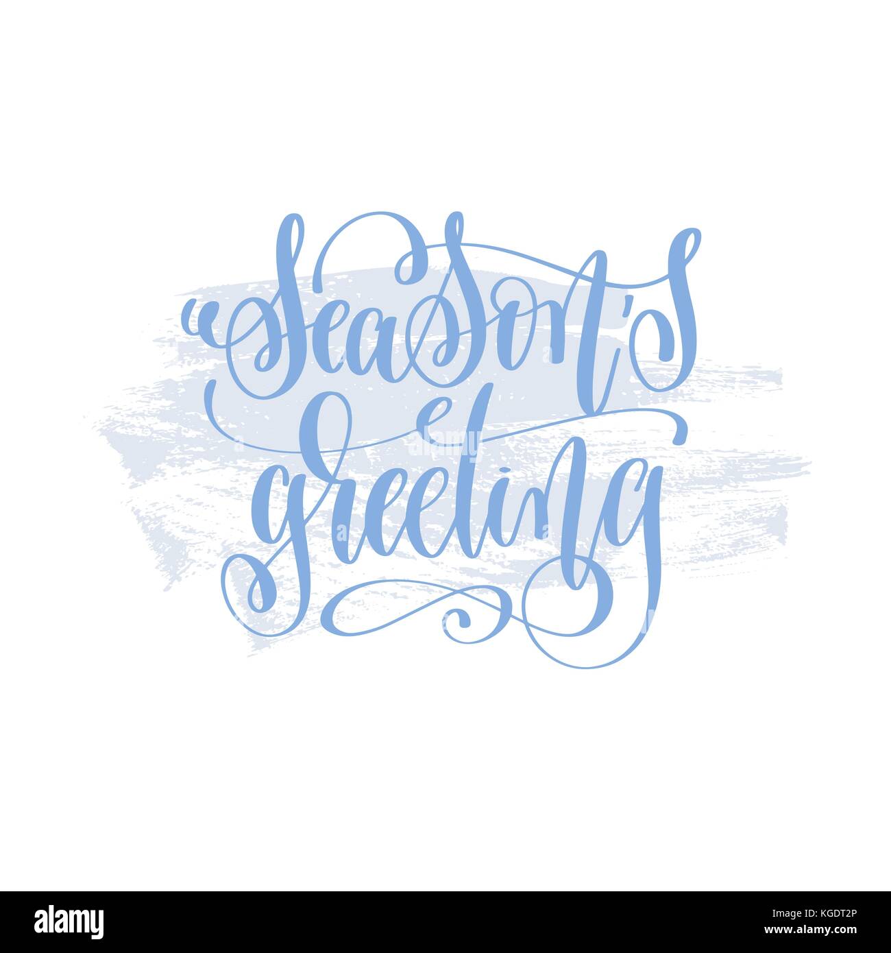 season's greeting hand lettering holiday poster Stock Vector Image ...