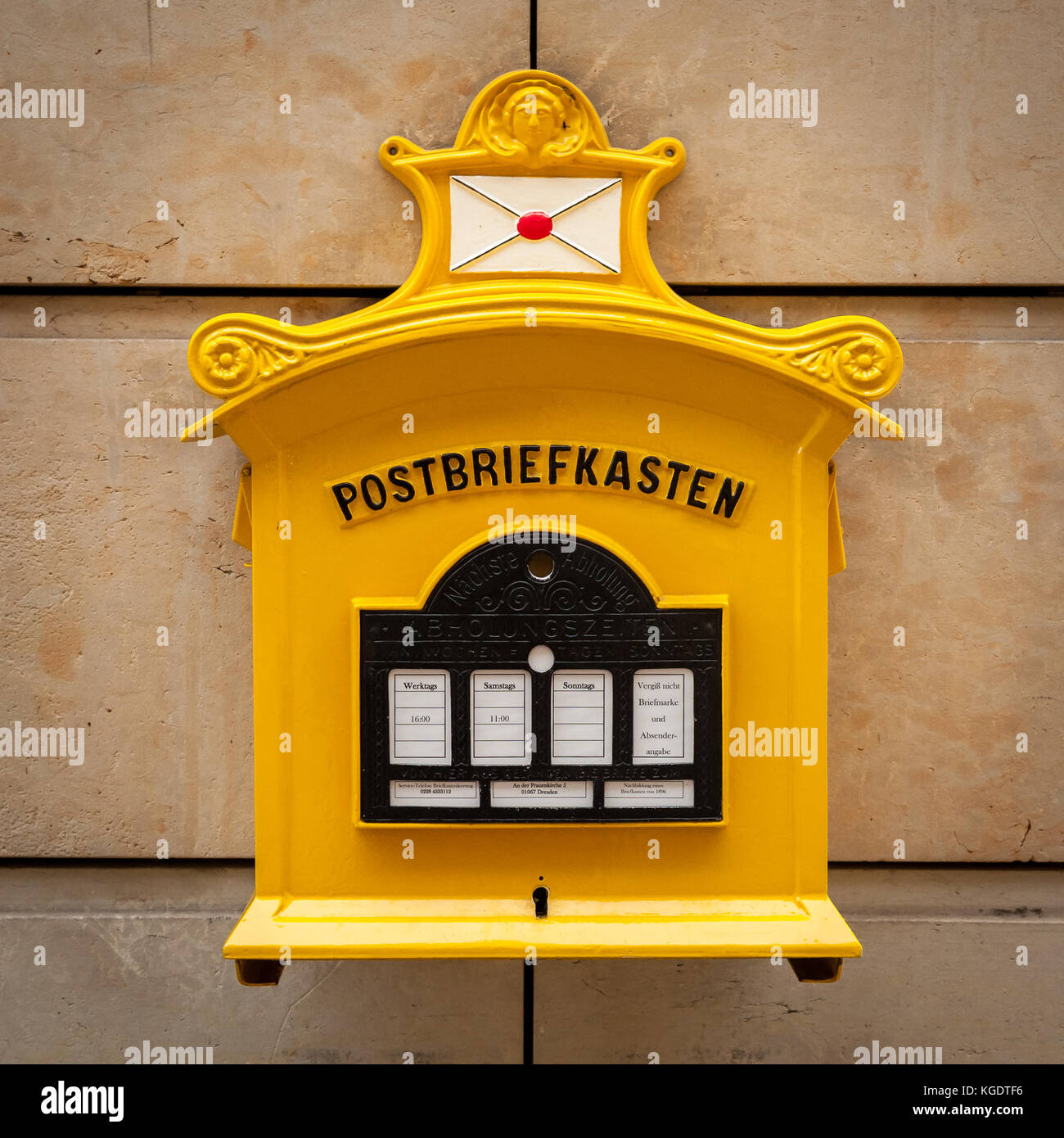 Antique german post box hi-res stock photography and images - Alamy