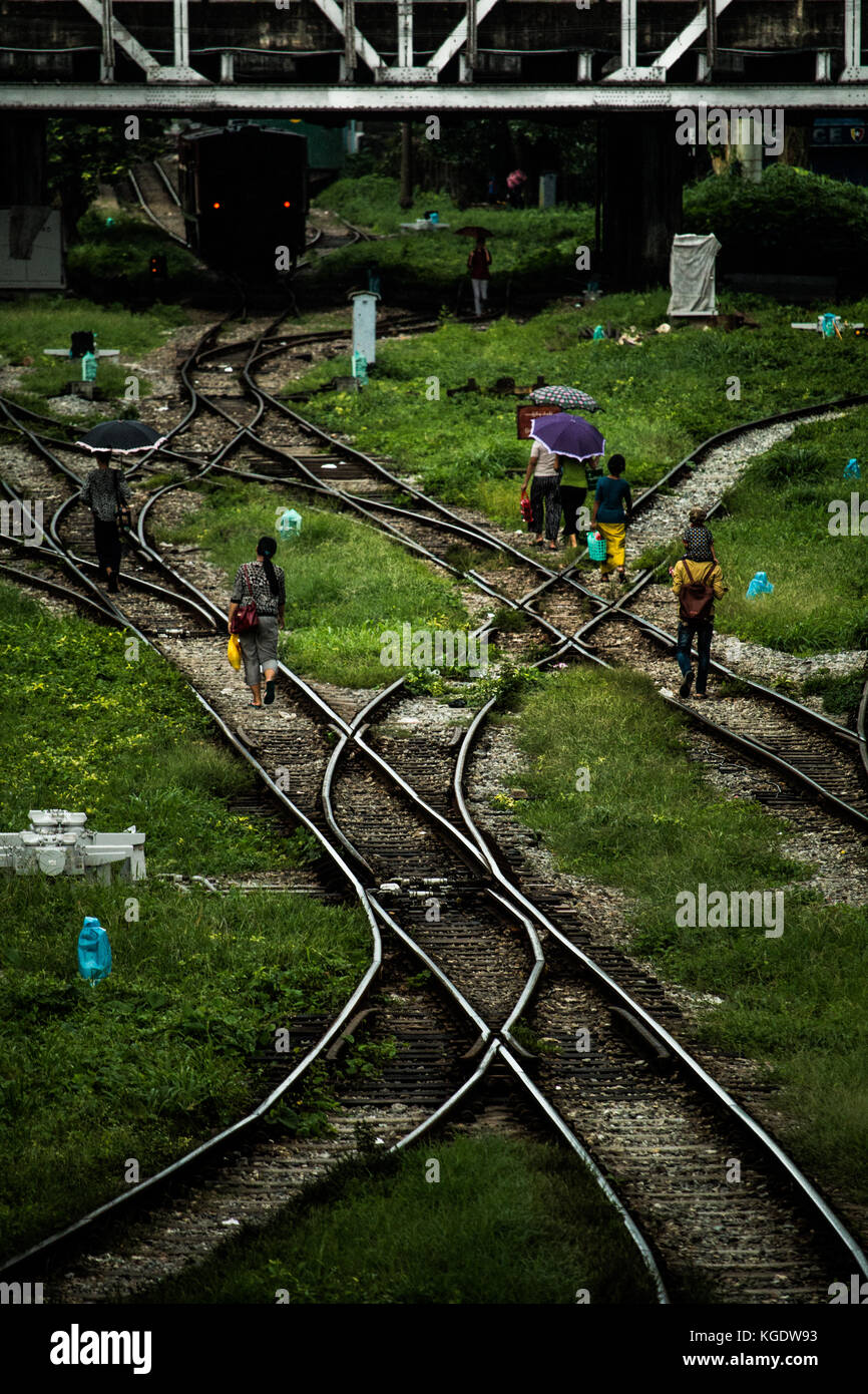 Workers returning home Stock Photo - Alamy