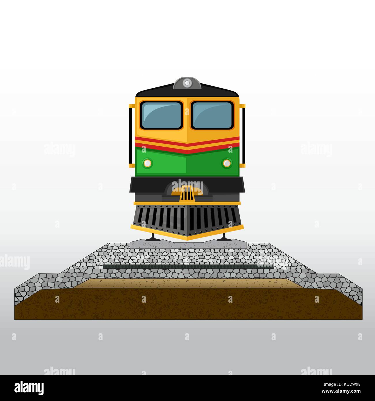 railroad Pavement layers Vector illustration Stock Vector Image & Art ...