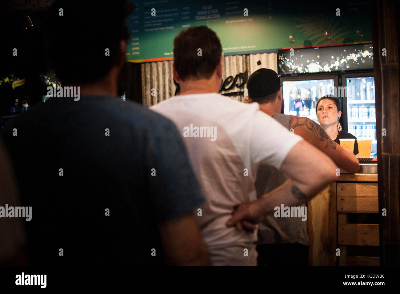 Queuing up at the bar hi-res stock photography and images - Alamy