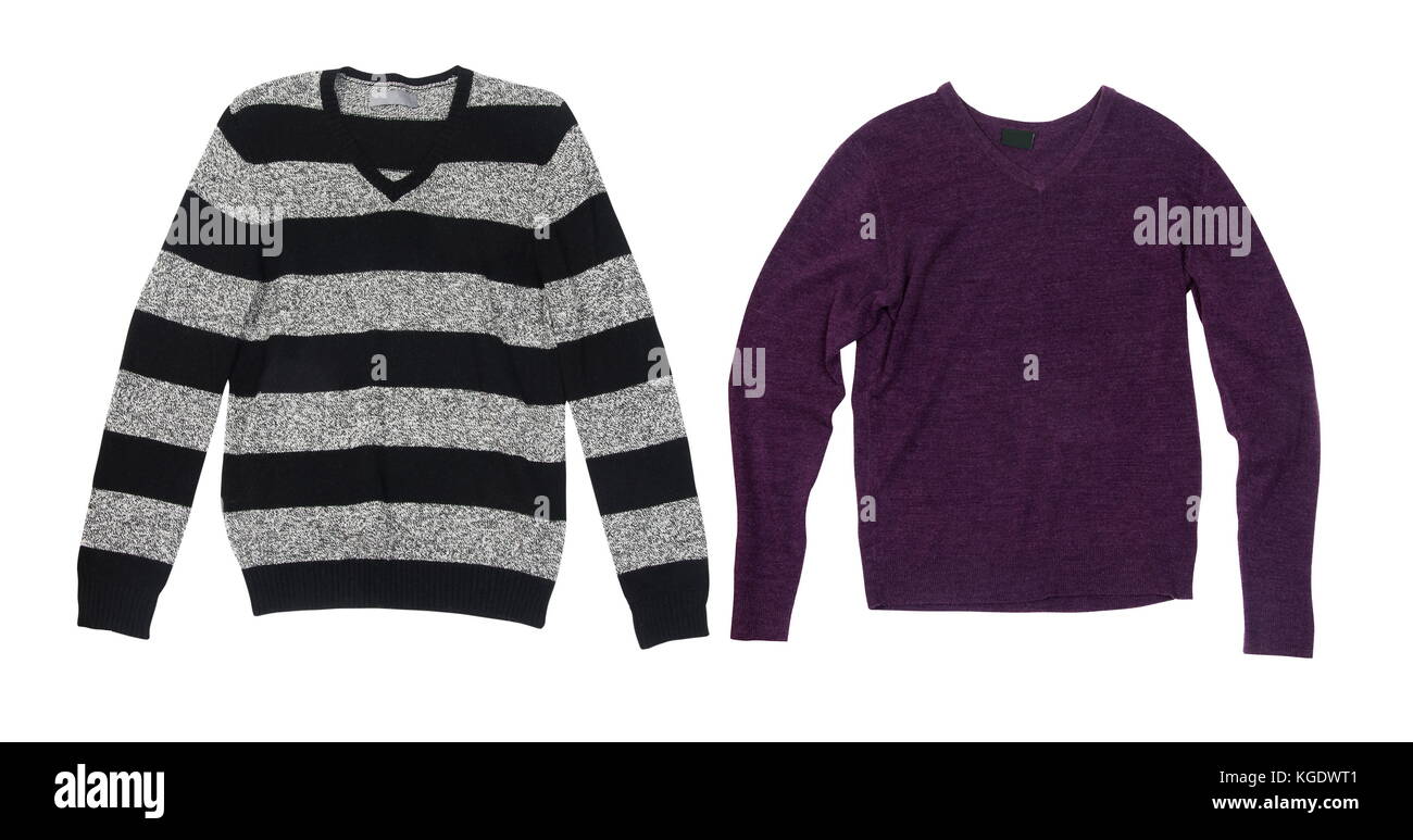 Black and white knit sweater Cut Out Stock Images & Pictures - Alamy