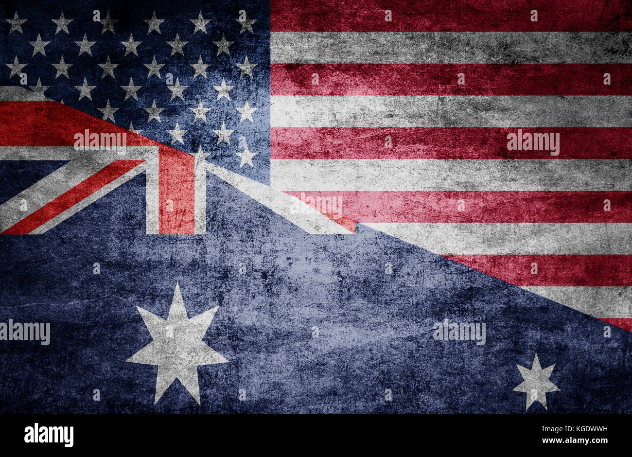 Country relations. Flags on textured background Stock Photo - Alamy