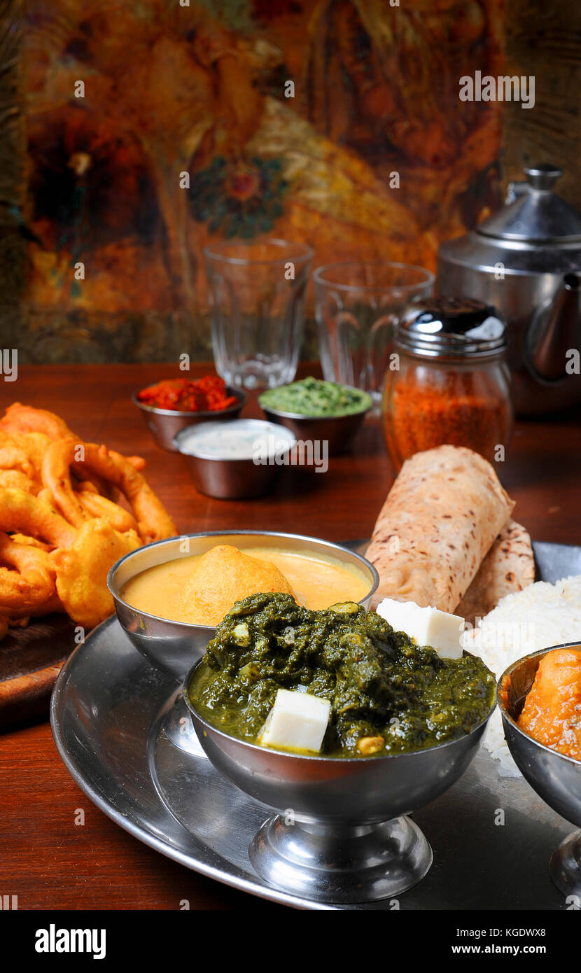 Indian ethnic food Stock Photo - Alamy