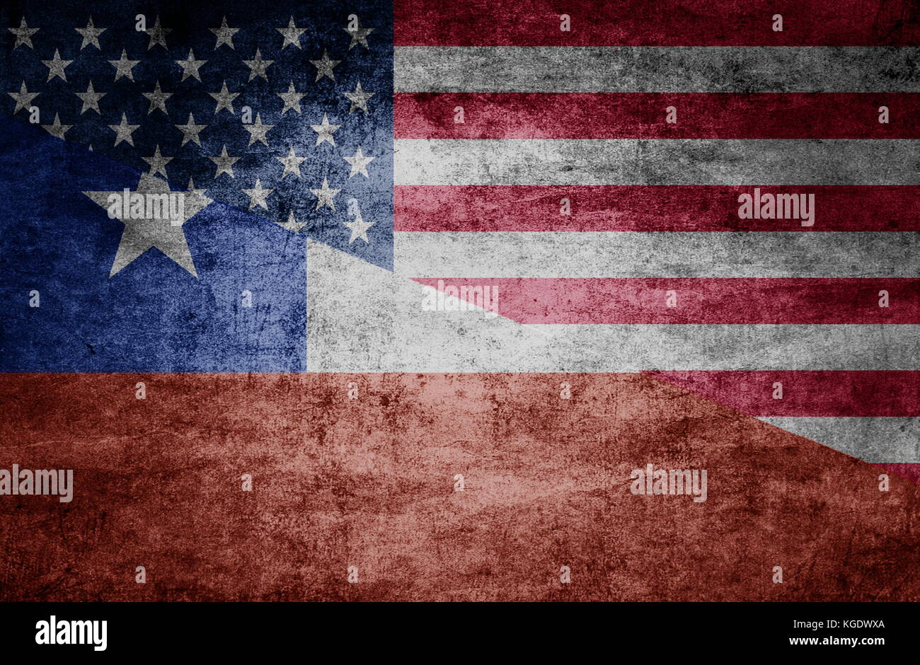 Country relations. Flags on textured background Stock Photo - Alamy