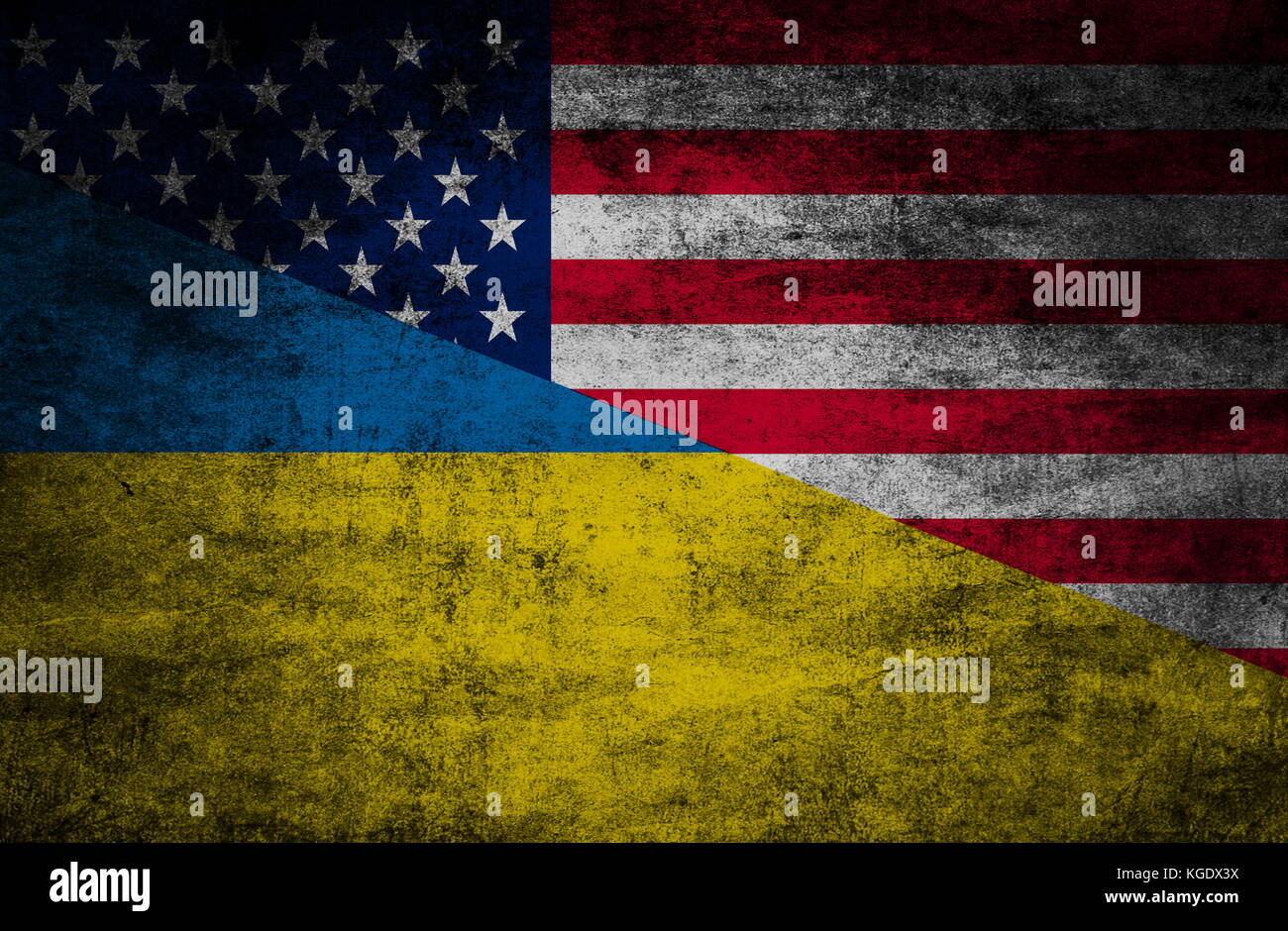 Country relations. Flags on textured background Stock Photo - Alamy