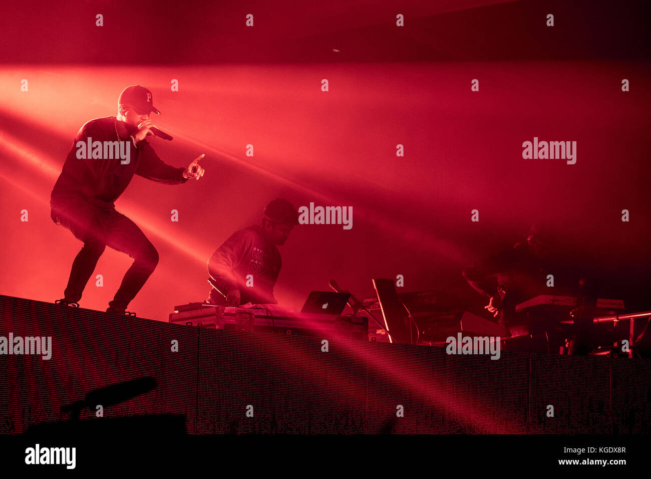 Denmark, Copenhagen - October 31, 2017. The American rapper, singer and ...