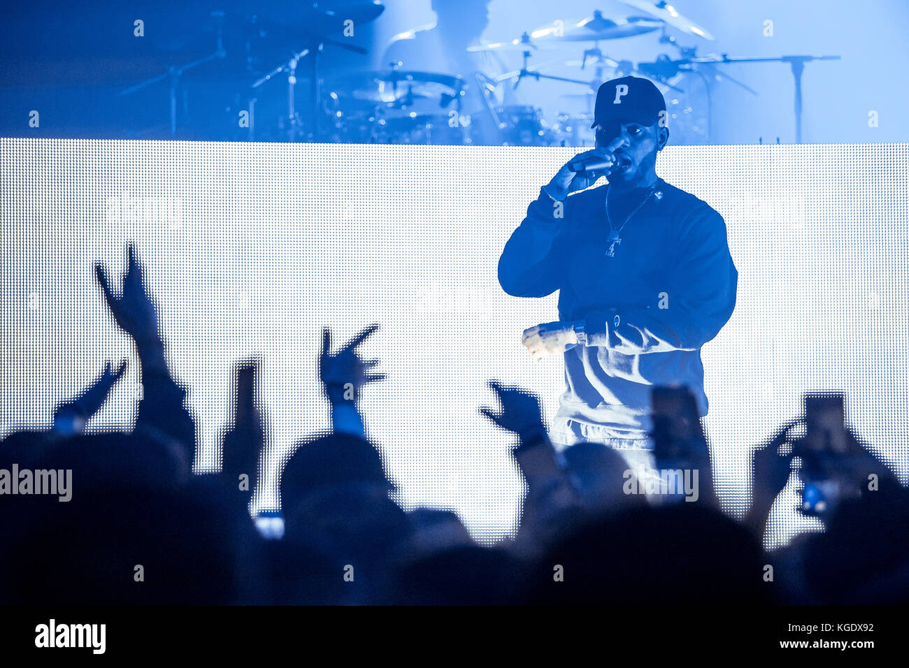 Denmark, Copenhagen - October 31, 2017. The American rapper, singer and ...